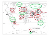 Carte. Le peuplement de la Terre